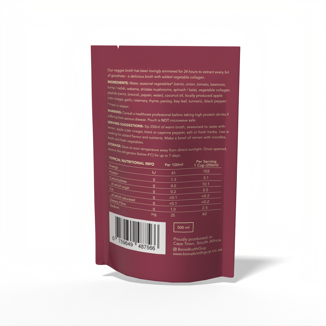 Plant Based Umami Broth with vegan collagen (500ml) – Bone Broth Guy
