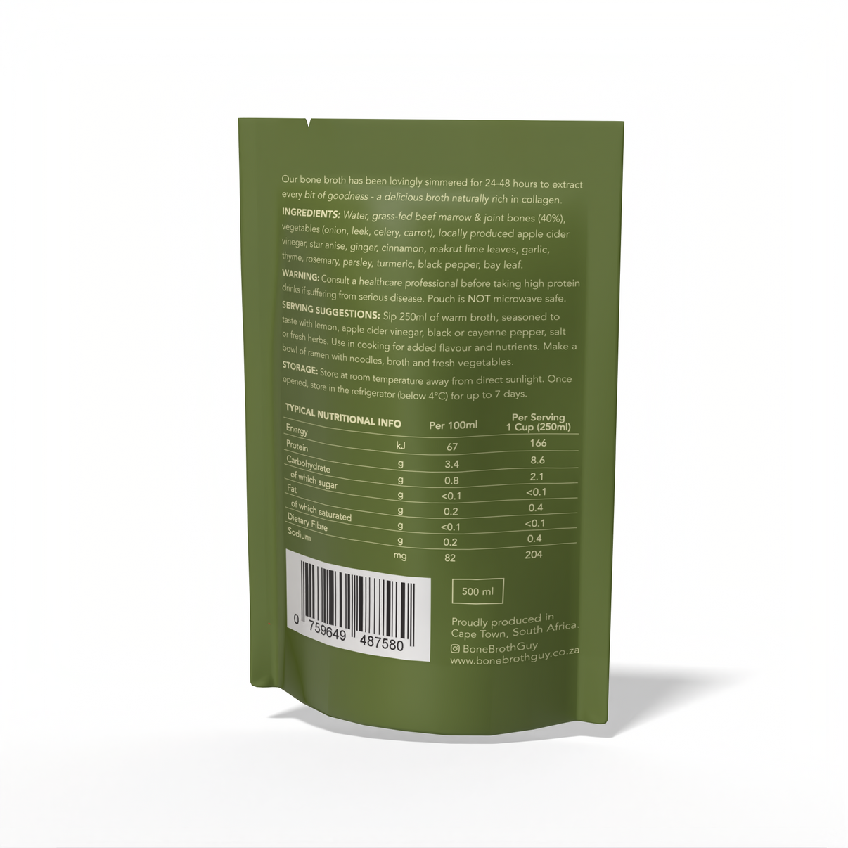 Asian Beef Bone Broth (500ml) – Bone Broth Guy