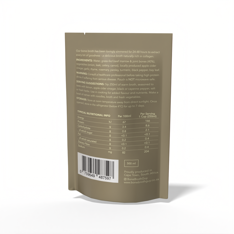 Beef Bone Broth (500ml) – Bone Broth Guy