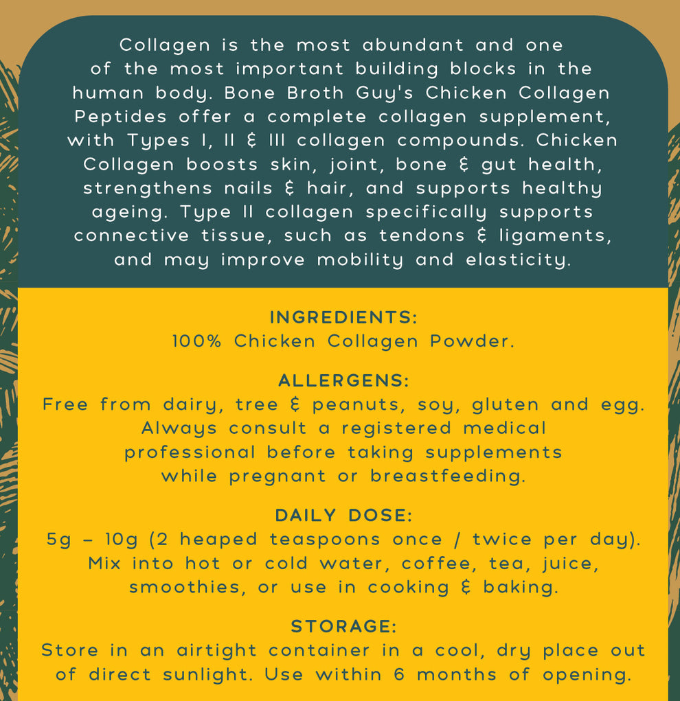 Premium Chicken Collagen Powder (400g) – Bone Broth Guy